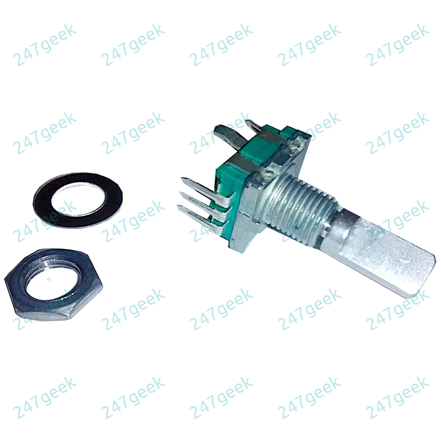 247geek | Rotary Encoder 5 pin with Top Clickable Switch