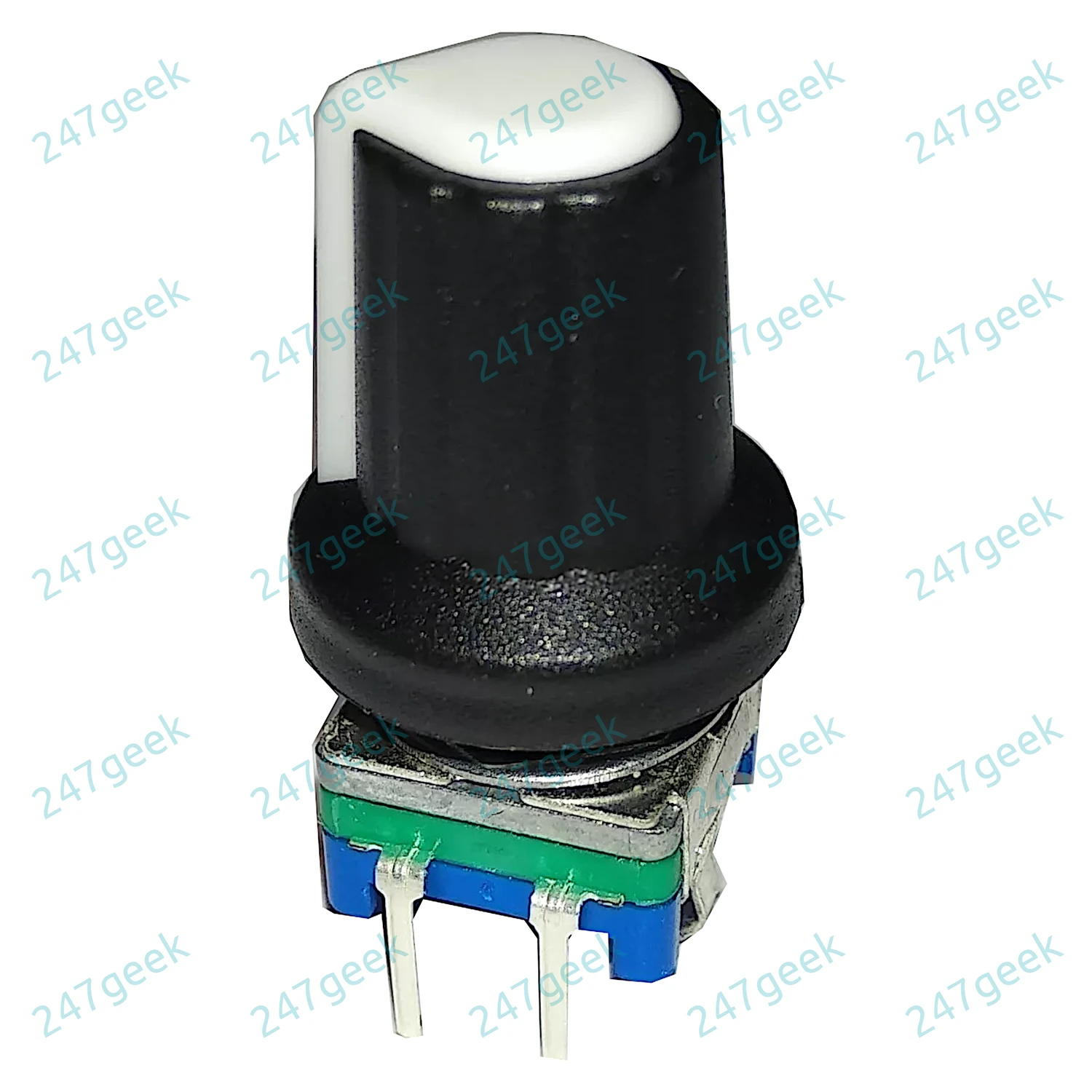 247geek | Rotary Encoder 5 pin with Knob Top Clickable Switch